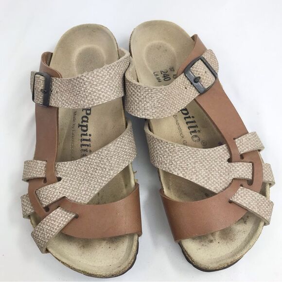 Birkenstock | Shoes | Birkenstockpapillio Pisa Brown Beige ...